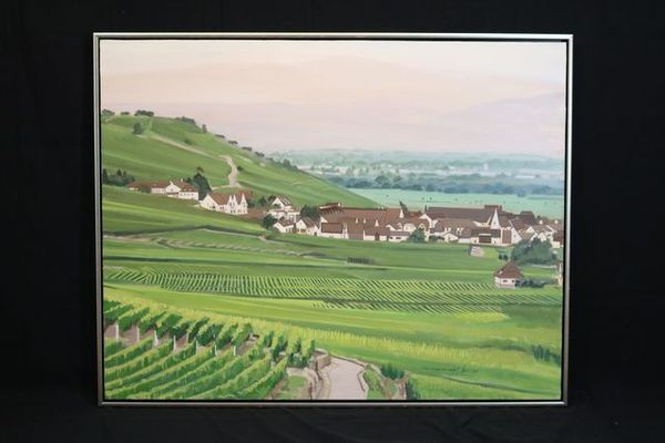 加藤茂外次レンタル作品アルザス遠望｜絵画工芸ギャラリートータク